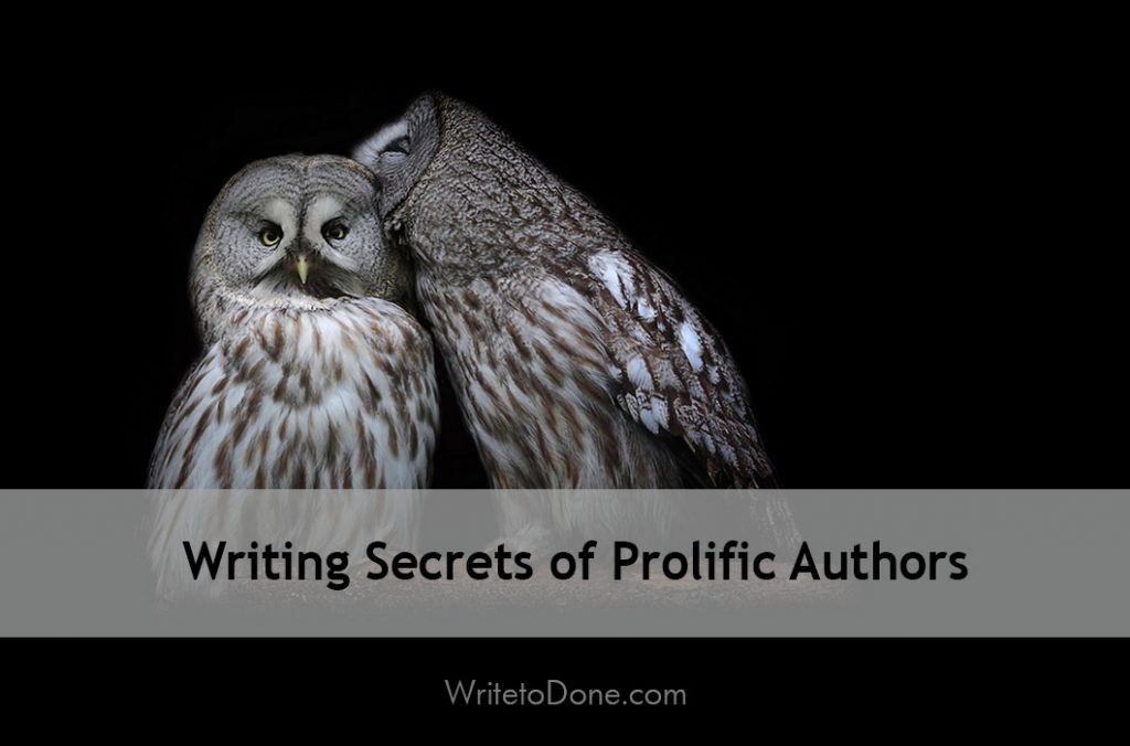 Writing Secrets of Prolific Authors | WTD