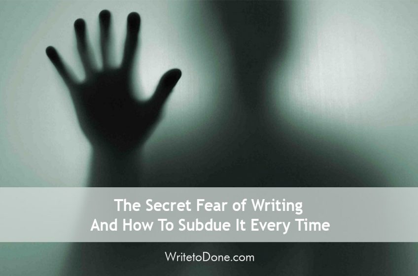 The Secret Fear of Writing - And How To Subdue It Every Time | WTD