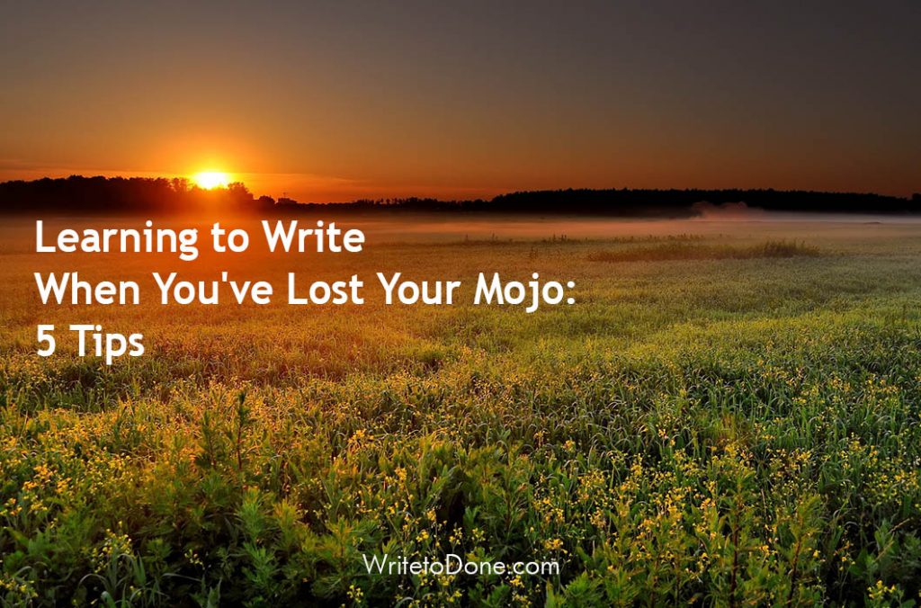 5 Tips on Learning to Write When You've Lost Your Mojo | WTD