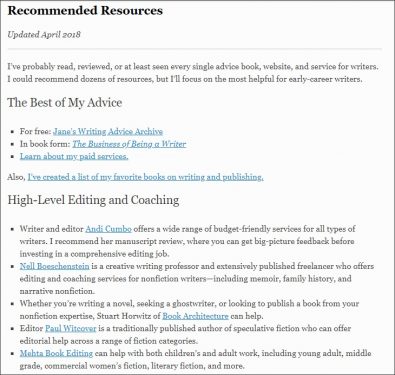 How to Create a Great Resources Page for Your Blog | WTD