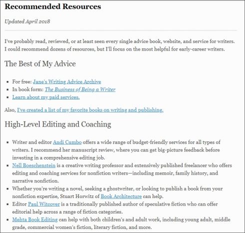 How to Create a Great Resources Page for Your Blog | WTD
