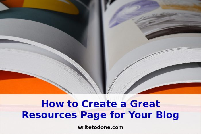 How to Create a Great Resources Page for Your Blog | WTD